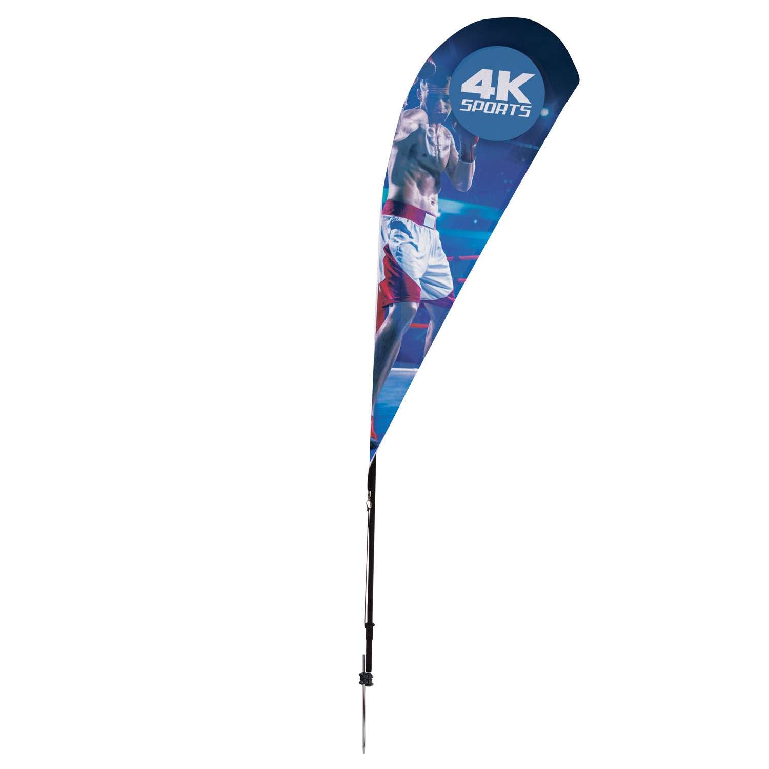 6' Streamline Teardrop Sail Sign Kit (Single-Sided with Ground Spike ...