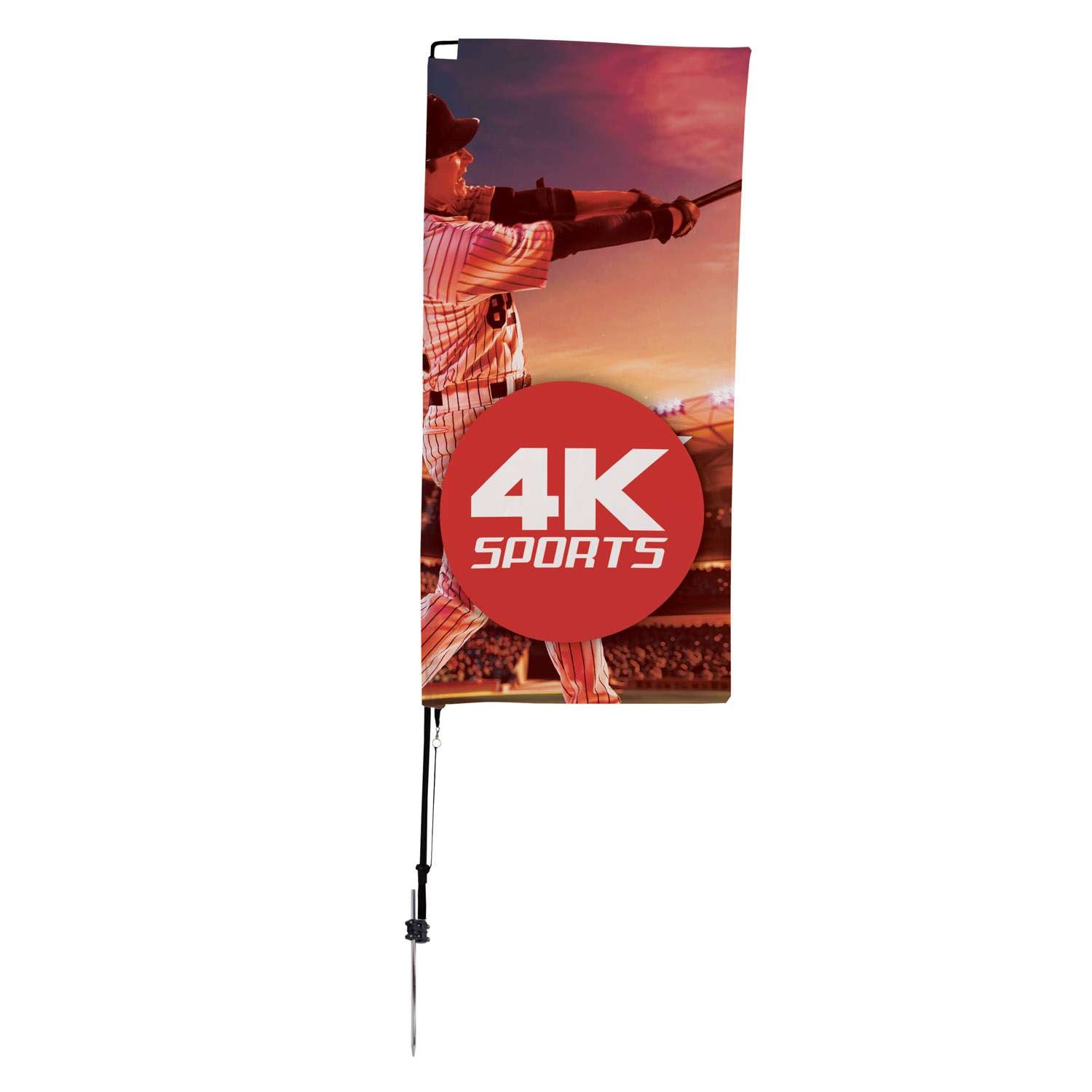 7' Streamline Rectangle Sail Sign Kit (Single-Sided with Ground Spike ...