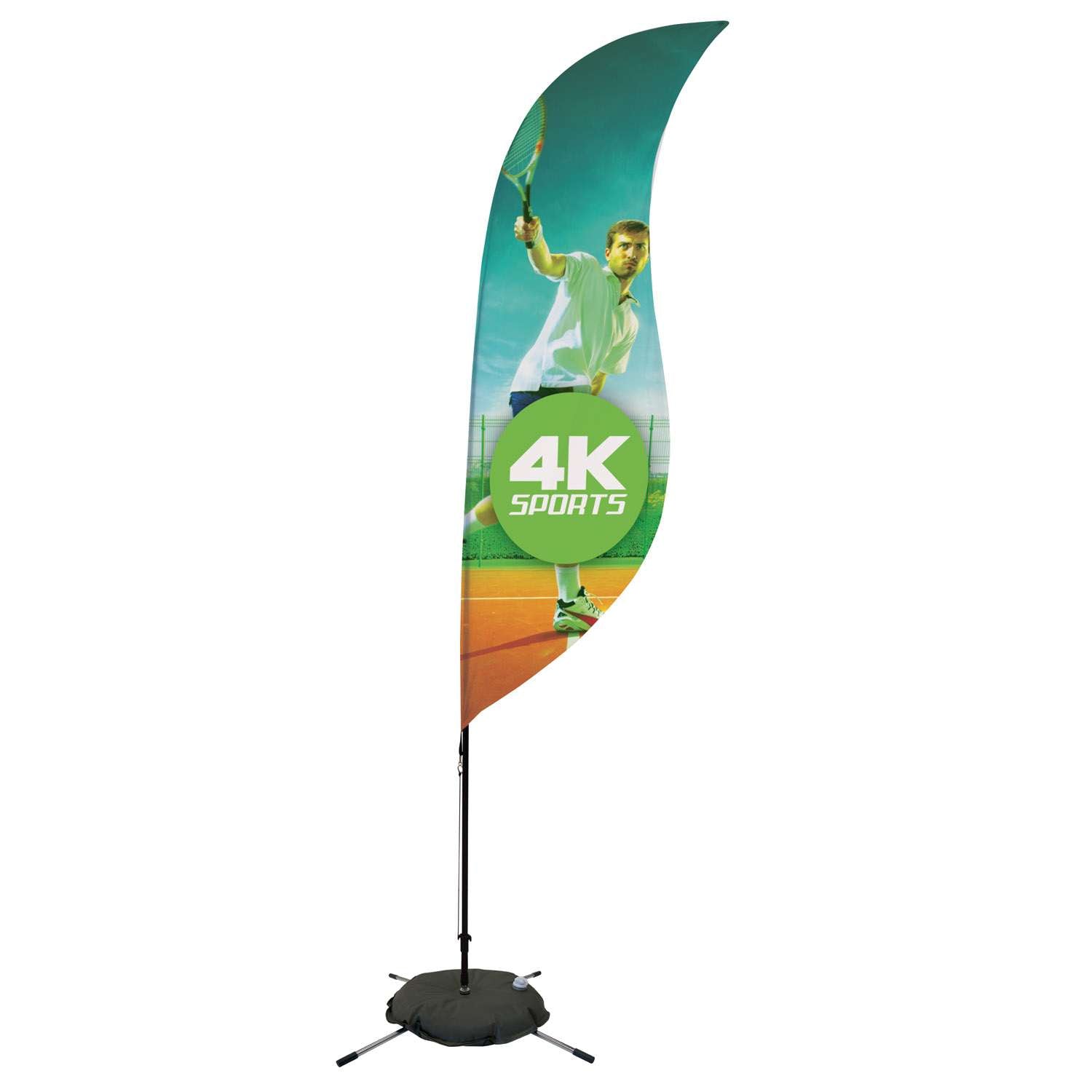 9' Streamline Sabre Sail Sign Kit (Single-Sided with Scissor Base ...