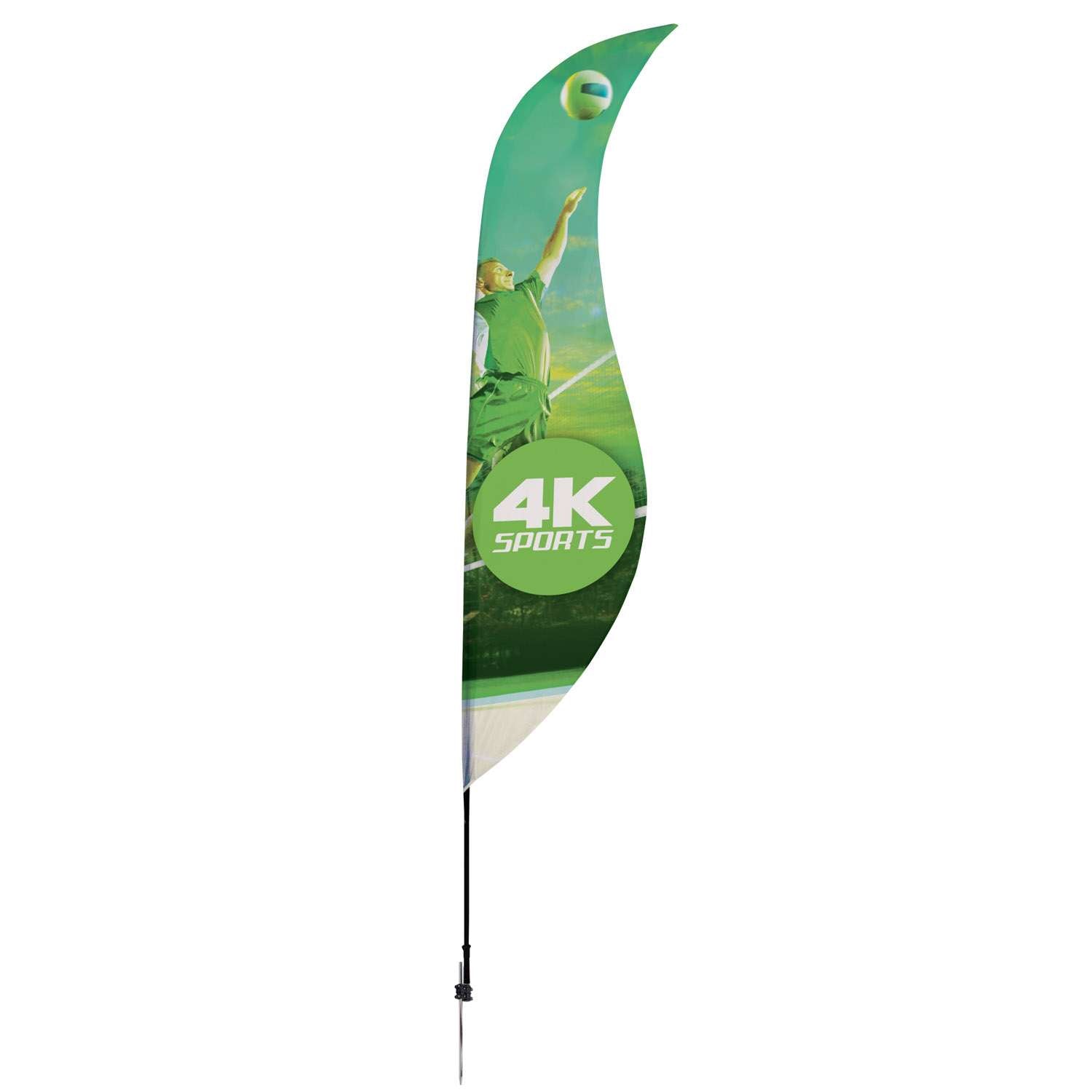 13' Streamline Sabre Sail Sign Kit (Single-Sided with Ground Spike ...