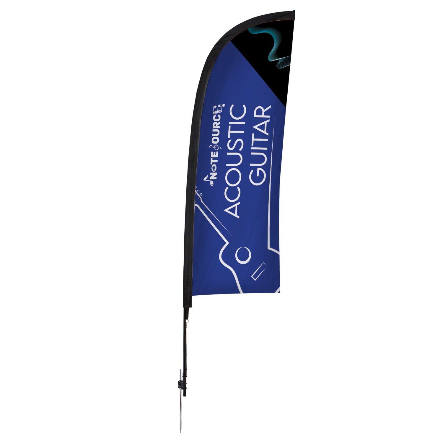 9' Elite Blade Nylon Sail Sign Kit (Single-Sided with Ground Spike ...