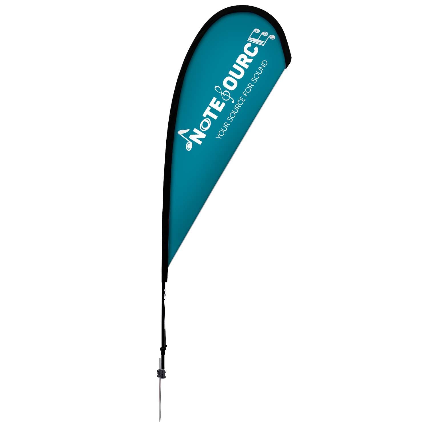 8' Elite Teardrop Nylon Sail Sign Kit (Single-Sided with Ground Spike ...