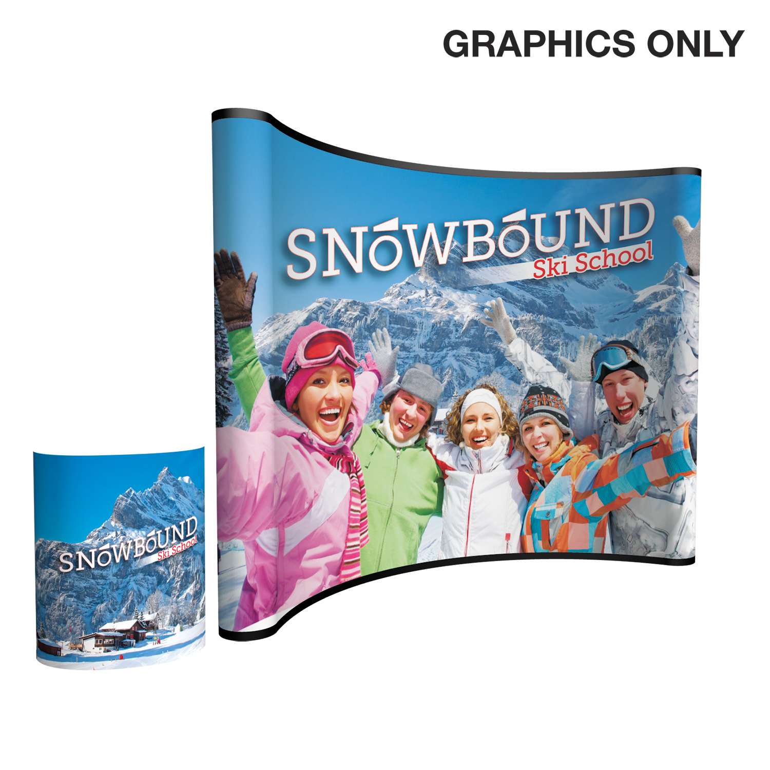 12-Quad Curved InterChange Graphic Panels (Mural) – Ink'd Stores