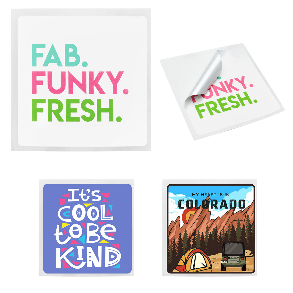 Square Rounded Corner Sticker – Ink'd Stores