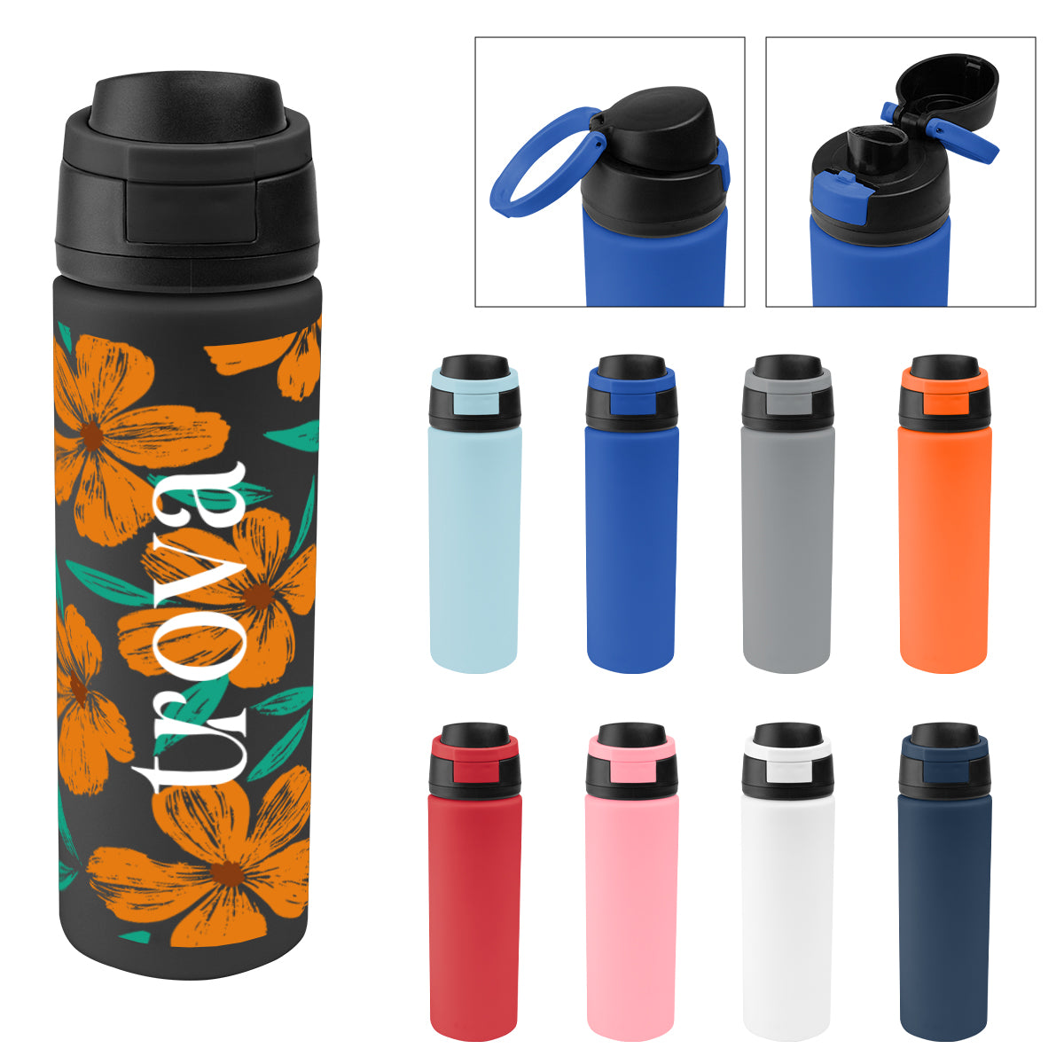 24 Oz. Full Color Pop Sip Recycled Stainless Steel Bottle – Ink'd Stores