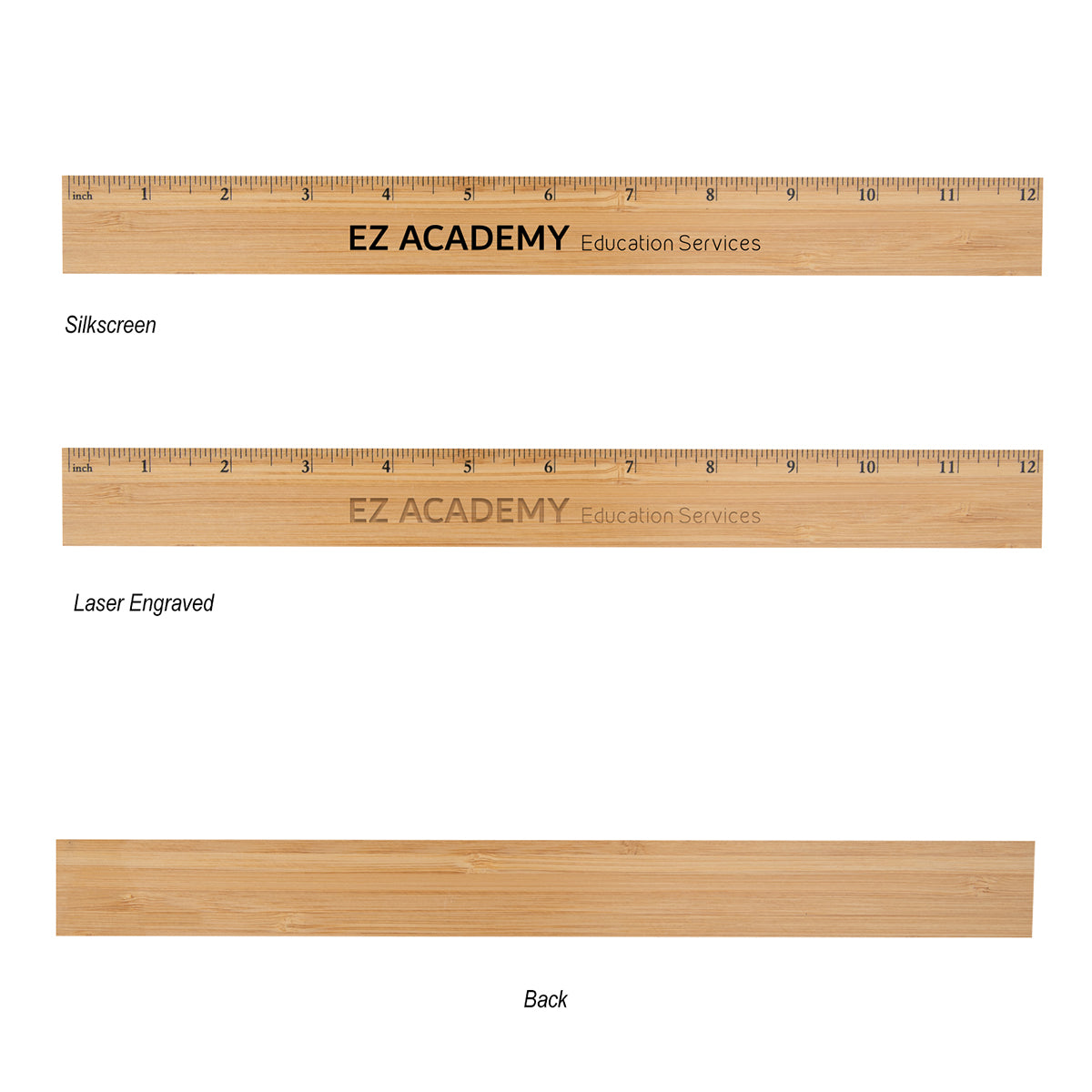 12" Bamboo Ruler – Ink'd Stores