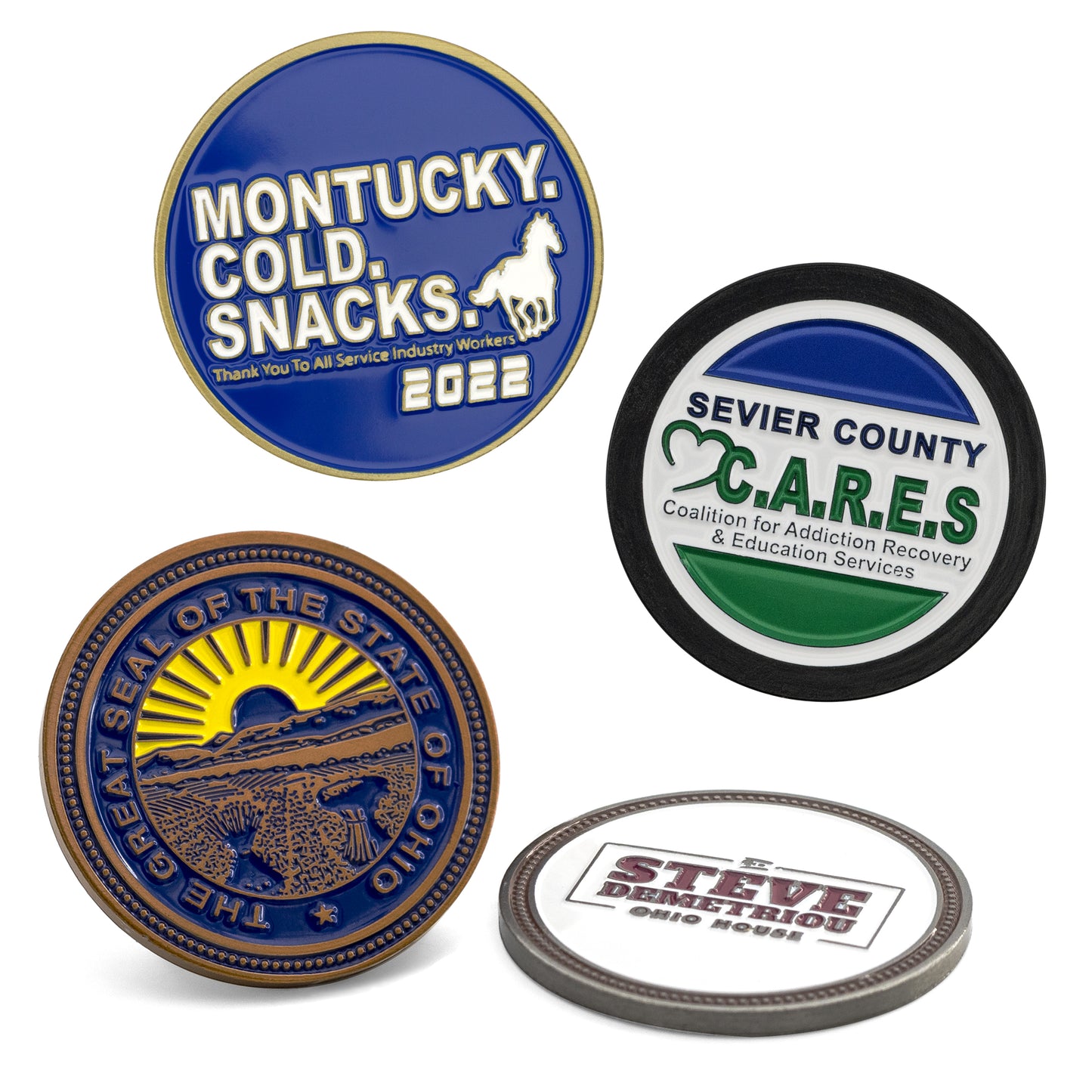 Die Struck Economy Iron Challenge Coins (1-1/4") – Ink'd Stores